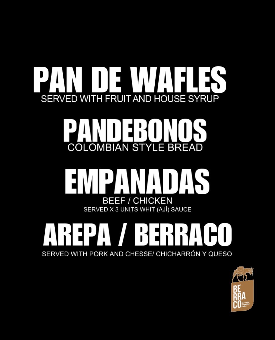 Berraco Menu Brunch – Madre Coffee